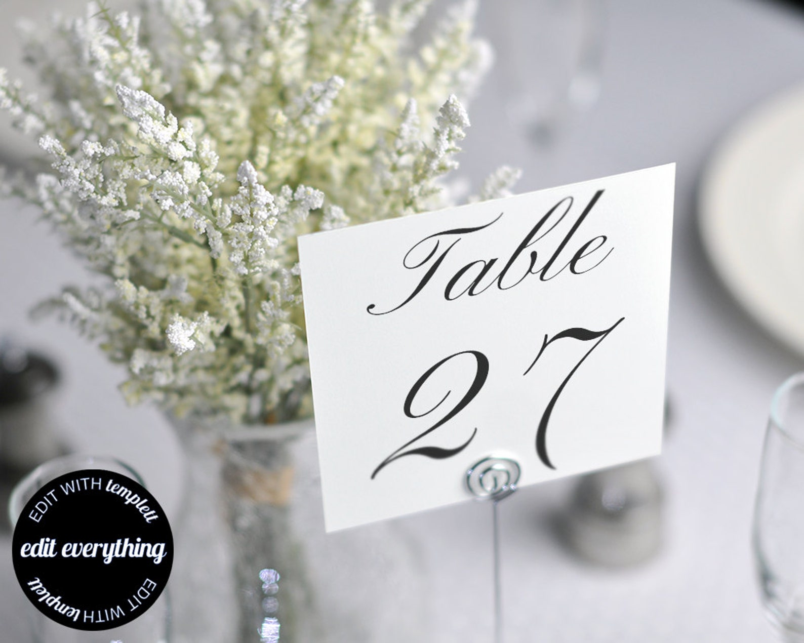 Wedding Table Card Template Printable Table Cards Wedding - Etsy