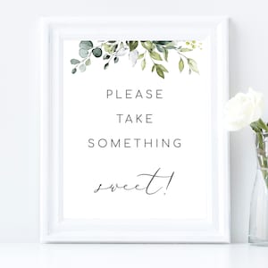 Take A Sweet Sign Take A Sweet Baby Shower Sign Please Take a Treat ...