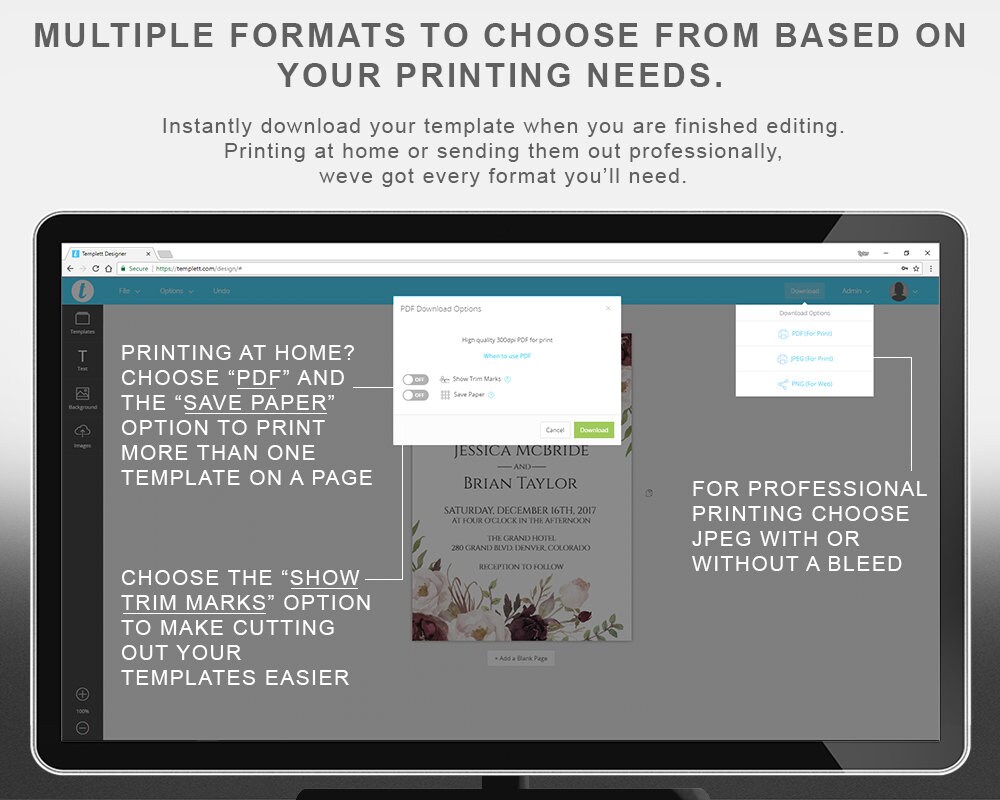 Rustic Wedding Invitation Template Rustic Country Wedding - Etsy