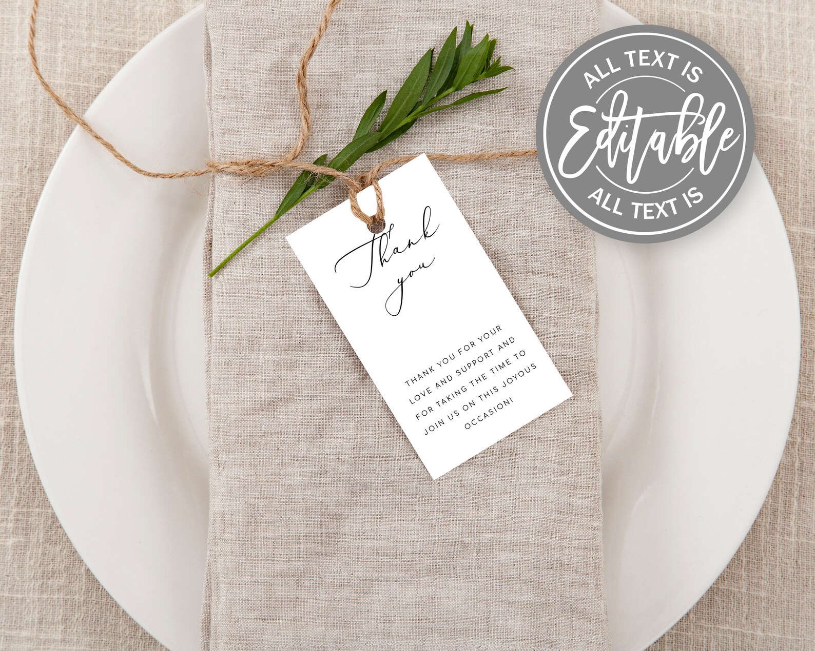 Editable Wedding Favor Tag Template Modern Wedding Favor Tag - Etsy