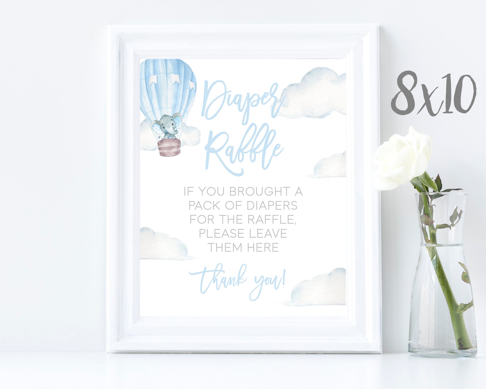 Editable Baby Shower Diaper Raffle Sign Printable Baby Shower | Etsy