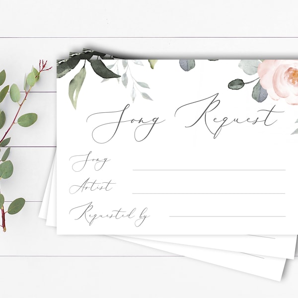 Song Request Cards - Etsy