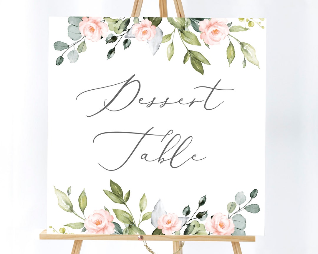 Dessert Table Sign Template Dessert Table Baby Shower Sign Printable ...