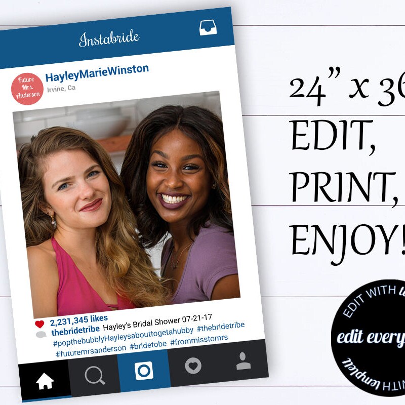 Instagram Photo Frame Prop - Etsy