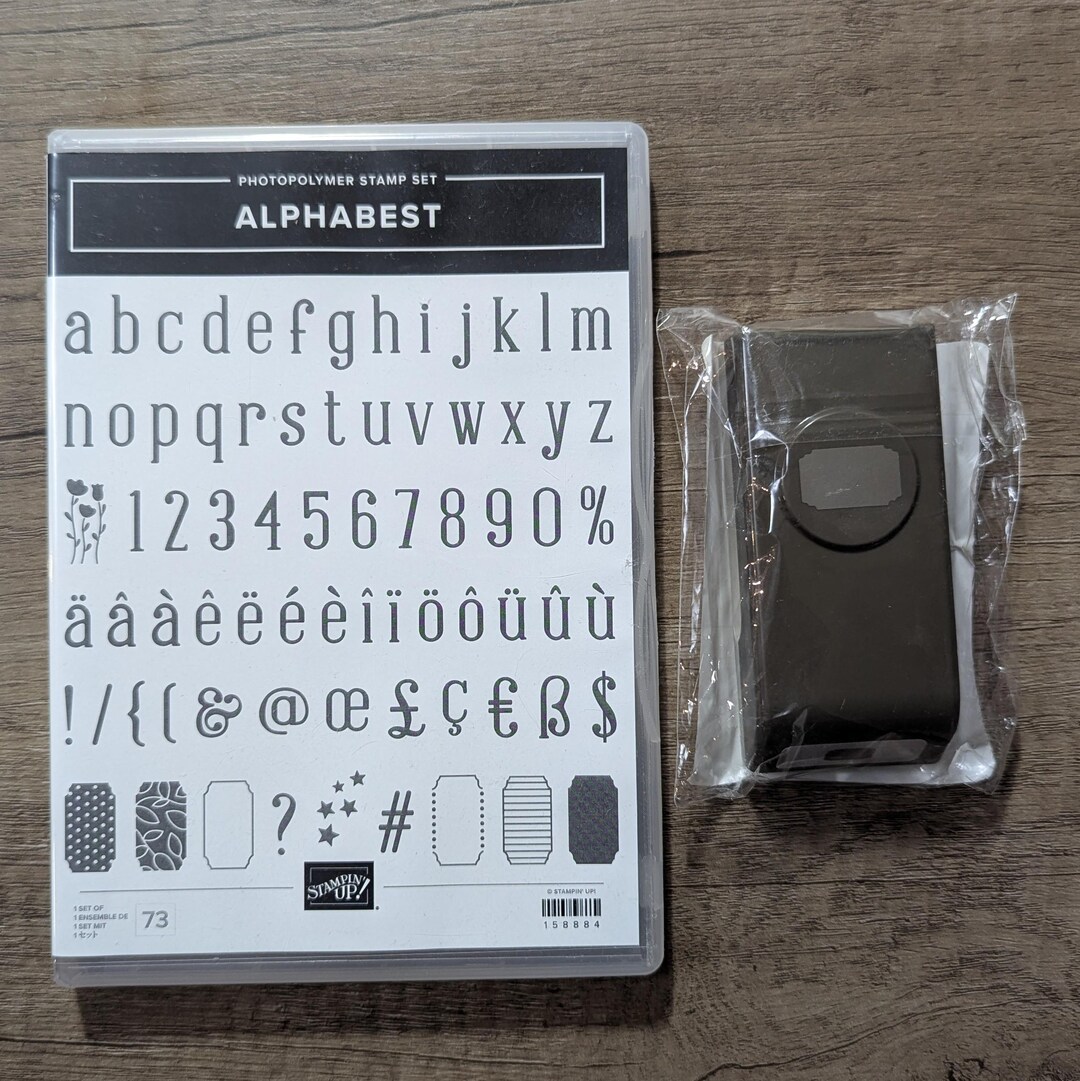 Retired Gently Used Alphabest Stampin' up Stamp & Punch Bundle - Etsy