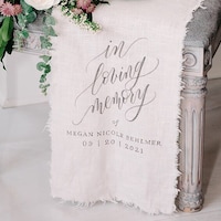Fabric Wedding Sign / Personalised Cotton Sign /fabric Sign With ...