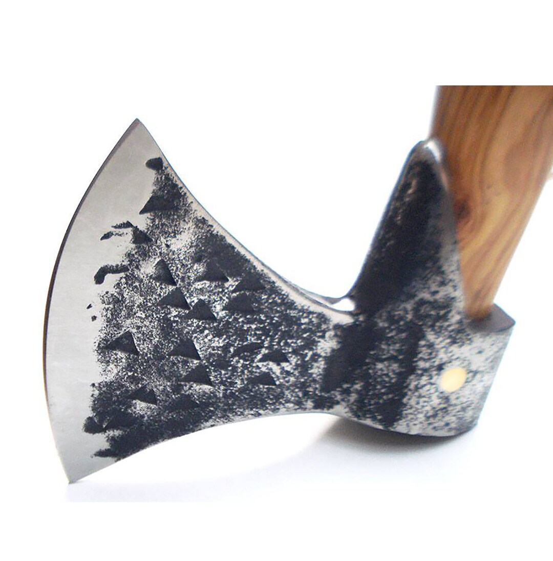 Viking Forged, Camping Axe, Hatchet Axe With Ash Wood Shaft ...