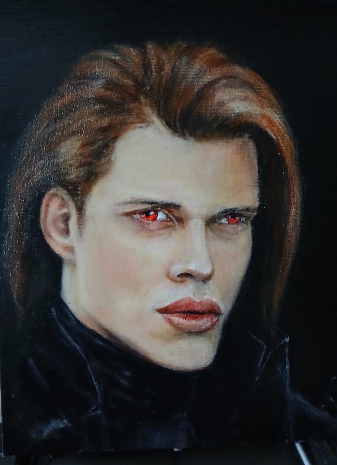 Bill Skarsgard as Roman Godfrey Original Painting - Etsy