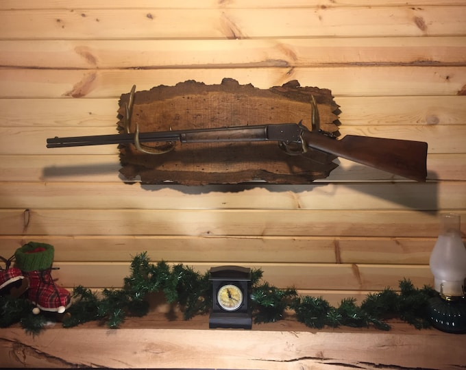 Live Edge Deer Antler Gun Rack - Etsy