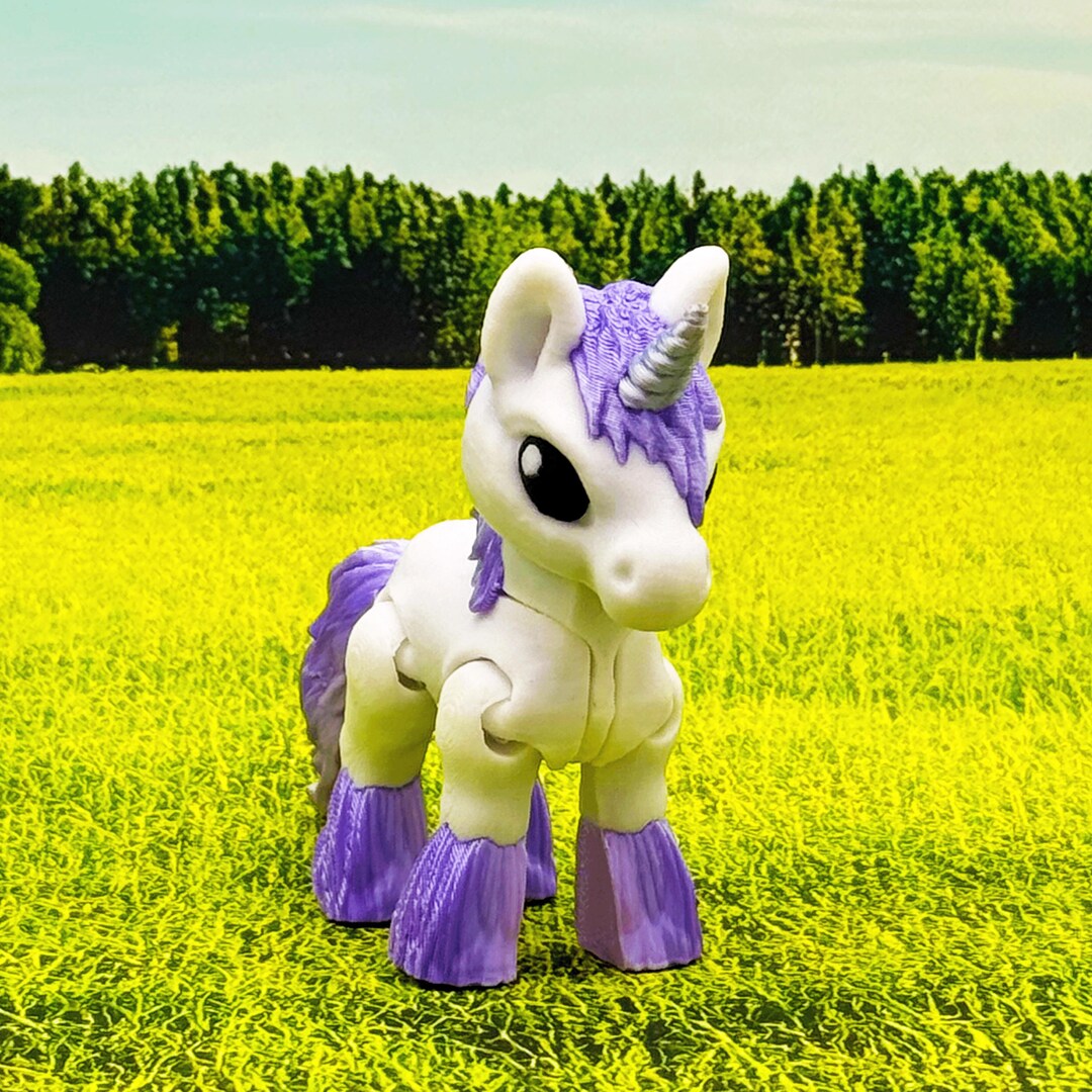 Featherfoot Unicorn Figurine | Articulated Horse | Gift for Animal ...