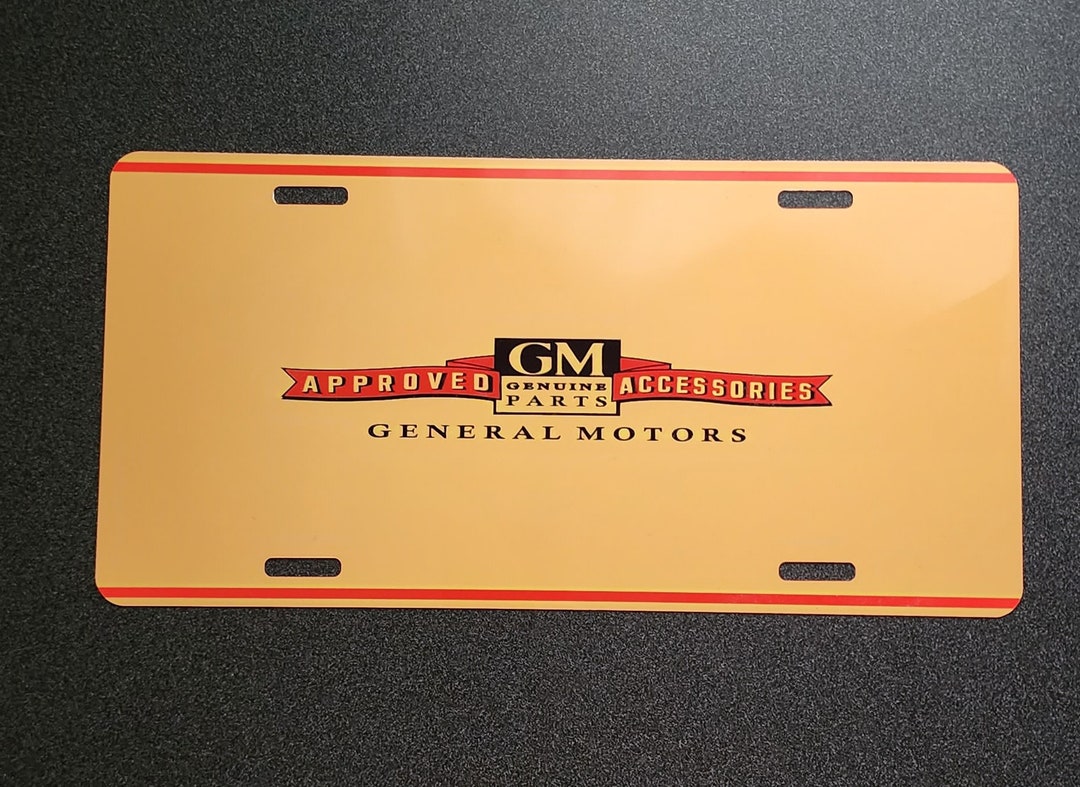 GM License Plate - Etsy