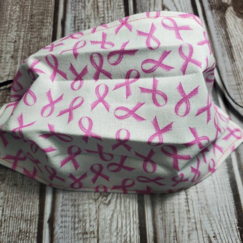 Breast Cancer Mask - Etsy