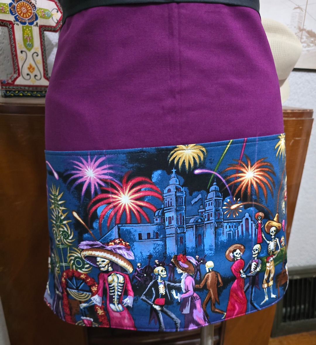 Dia De Los Muertos Apron - Etsy