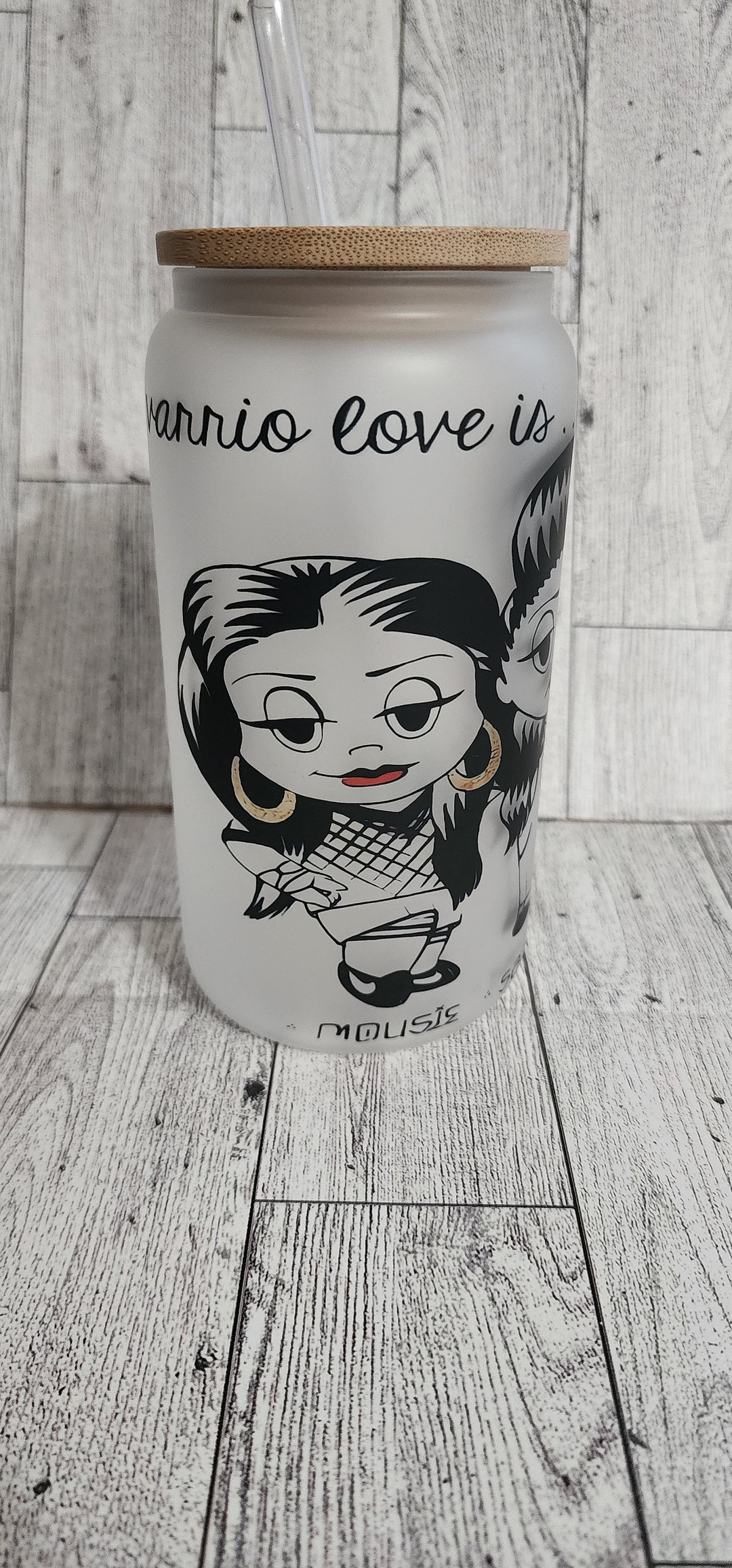 Varrio Love Glass Can Mug - Etsy