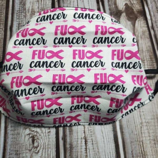 Breast Cancer Mask - Etsy