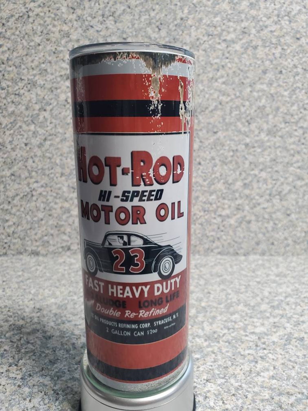 Hot Rod Motor Oil Tumbler - Etsy