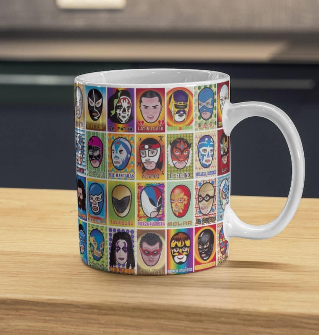 Luchador Coffee Mug - Etsy