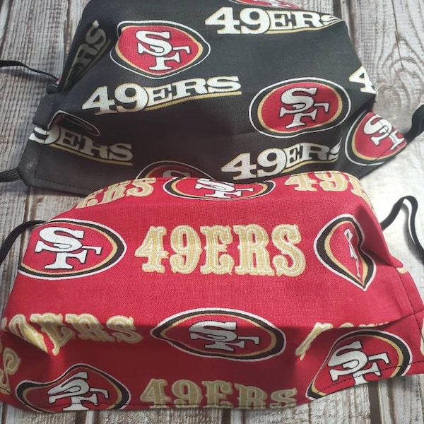 San Francisco 49ers Face Mask - Etsy