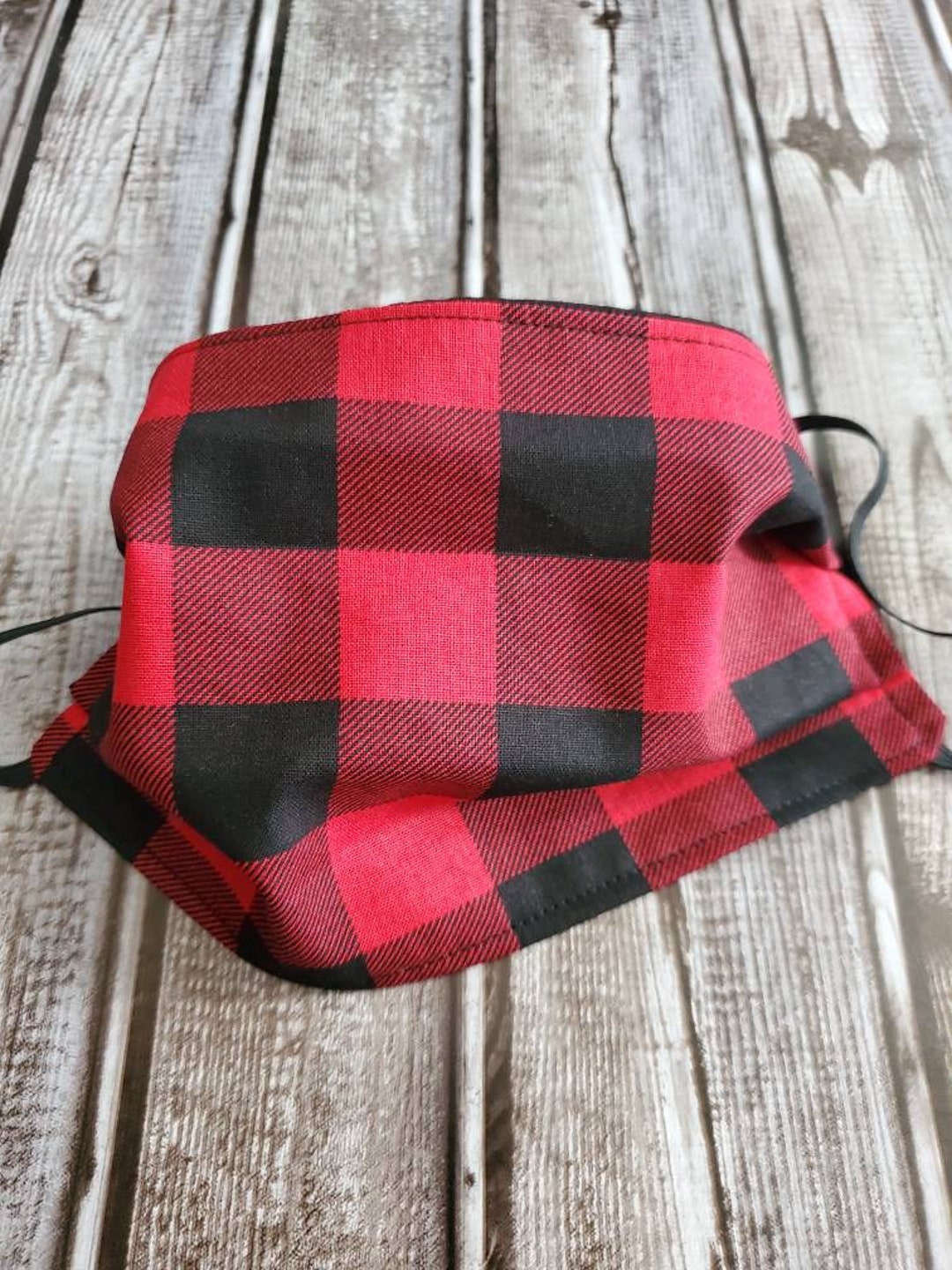 Red and Black Checkered Face Mask. Breathable and Washable - Etsy