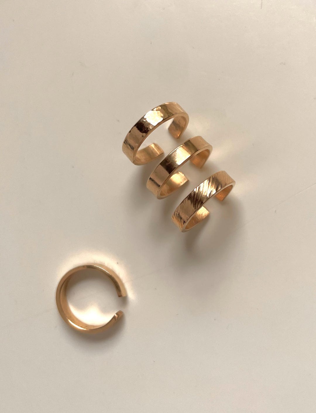 Kai 14k GOLD Fill Cigar Band EAR CUFF Earring/thick Ear Cuff ...