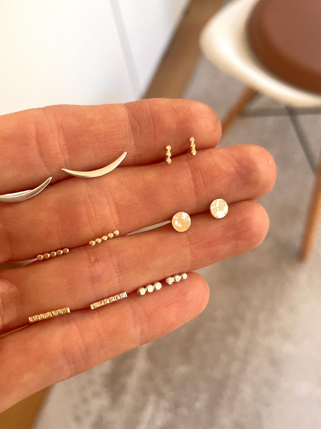 MINIMALIST STUDS 14k Gold Fill Studs Simple Studs Dot Studs Simple ...