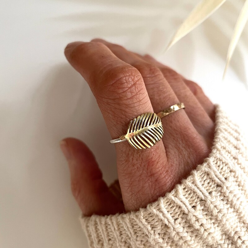 Palm Rings Silver - Etsy