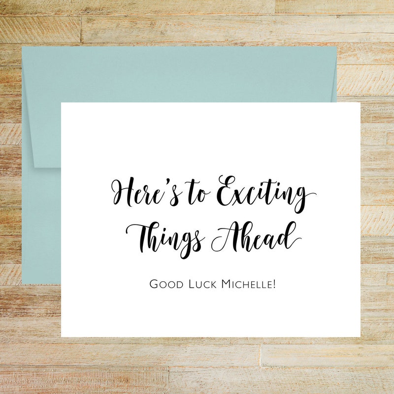 Good Luck Card - Etsy