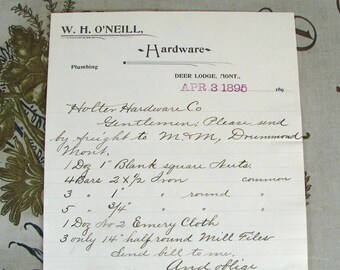 Hardware Letterhead - Etsy