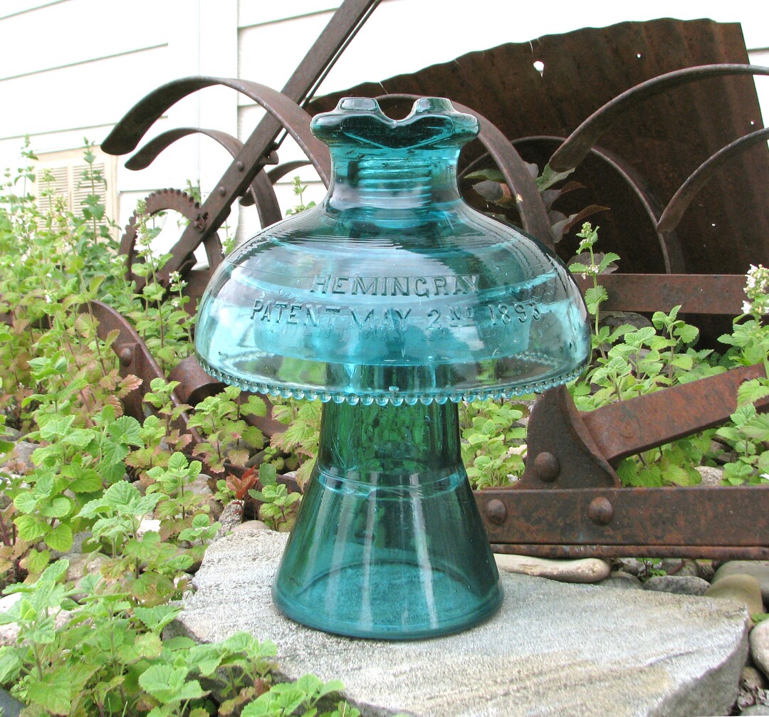 Large MONTANA High VOLTAGE Glass Insulator HEMINGRAY Muncie - Etsy