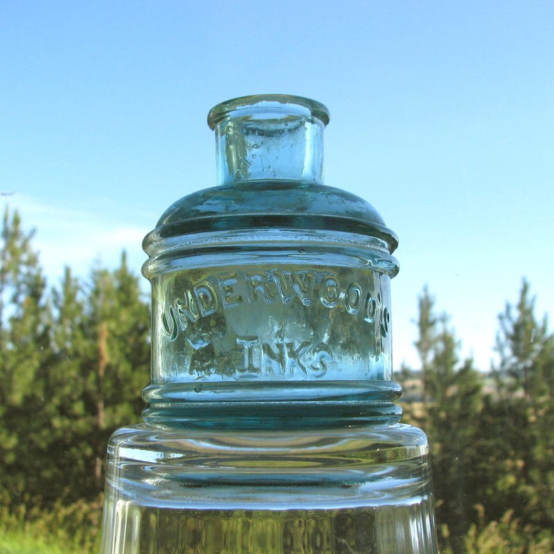 Antique Ink Bottle - Etsy