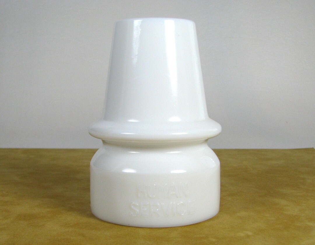 White Milkglass TELEPHONE PIONEERS AMERICA Glass Insulator, 1911-1971 ...