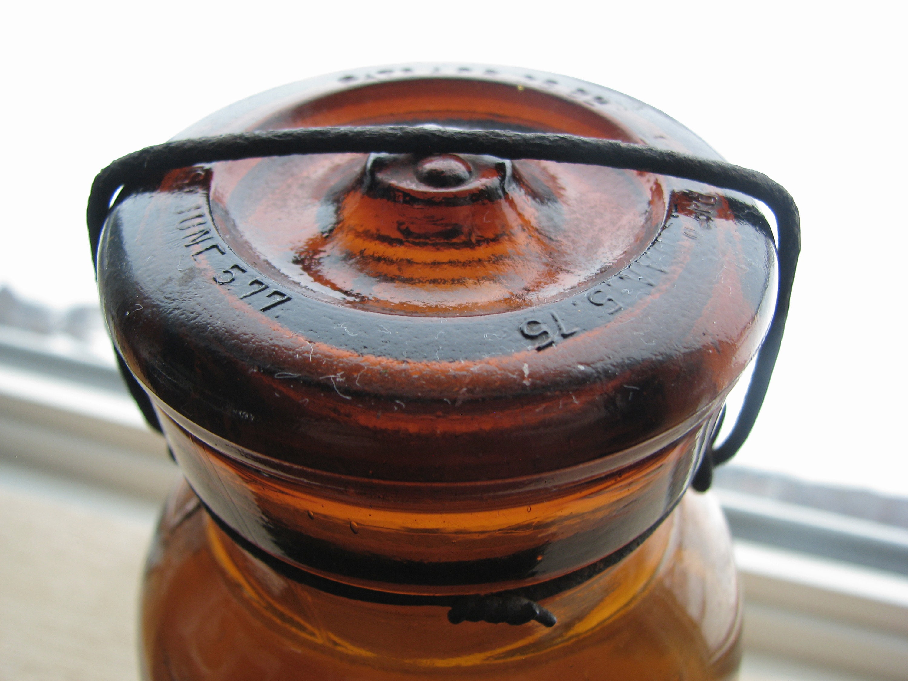 Nice AMBER 1880's Old LIGHTNING Quart Fruit Jar Glass Lid - Etsy