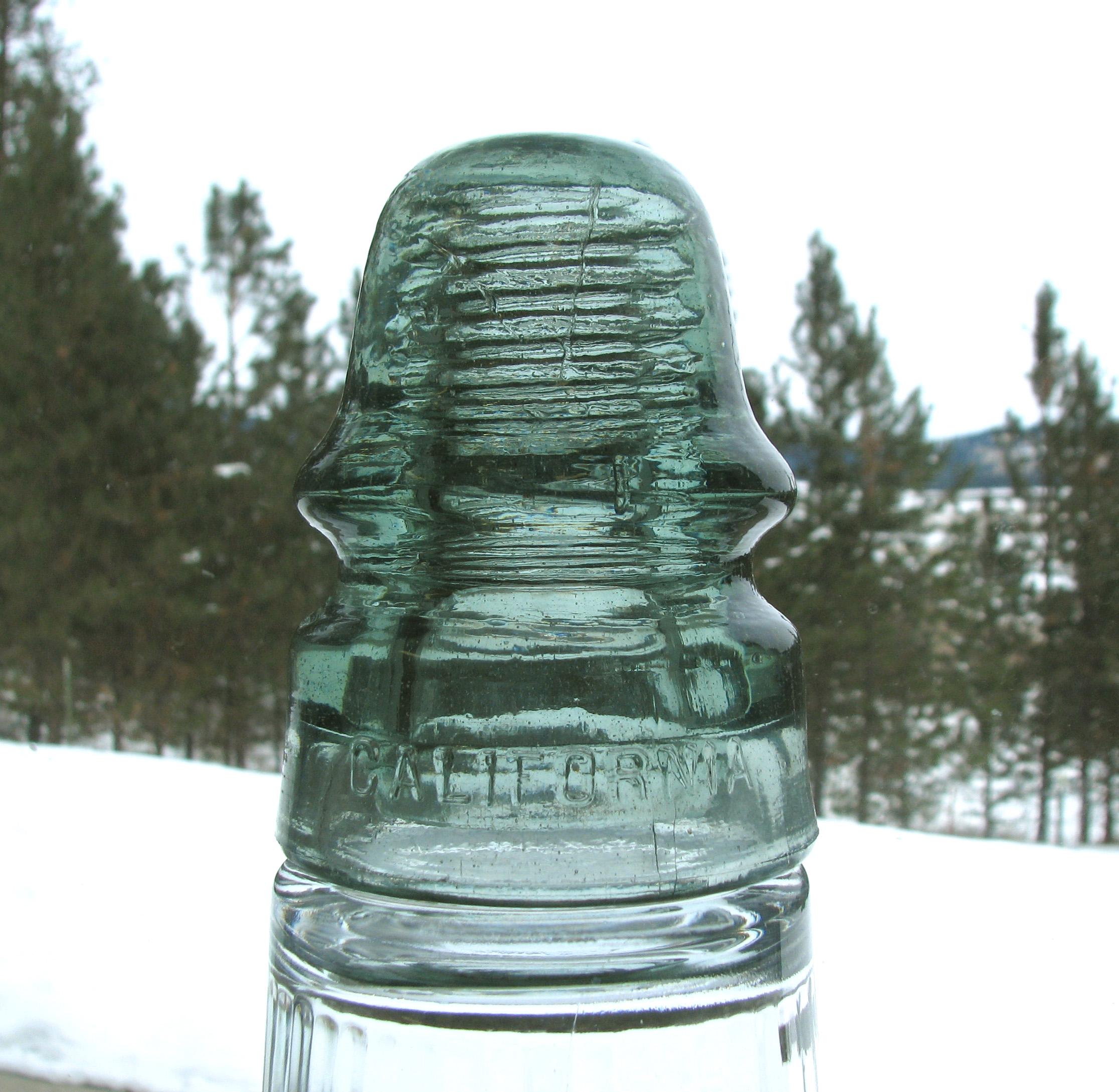 Nice SAGE GREEN Glass CALIFORNIA Insulator, Cd 161 Insulator, Power ...