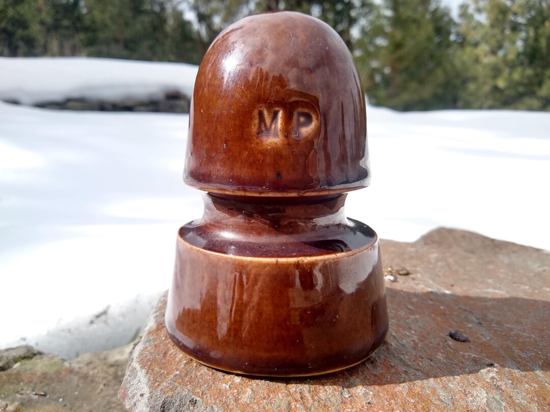 Scarce! Old MISSOURI PACIFIC RAILROAD Telegraph Insulator, White ...