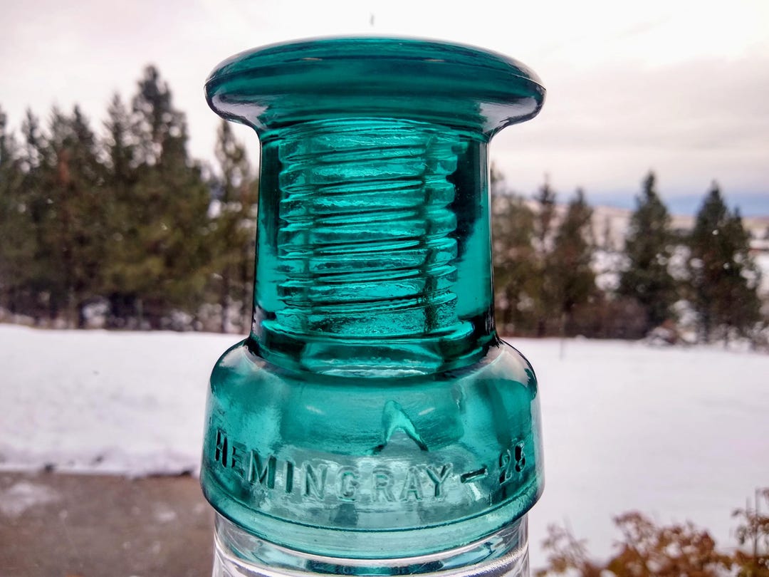 CD 175, Push Pin Insulator, Unusual HEMINGRAY-25 Glass Insulator ...