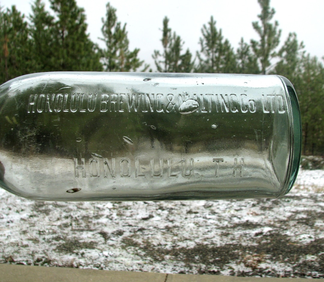 Pre-pro HONOLULU TERRITORY of HAWAII Brewing & Malting Beer Bottle ...