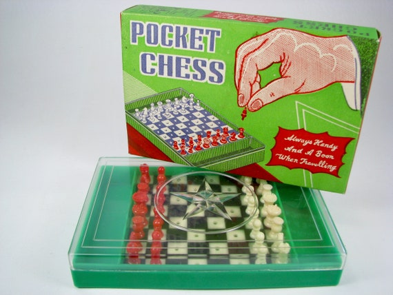 Vintage Travel Chess Set British Hong Kong 1960s Game - Etsy