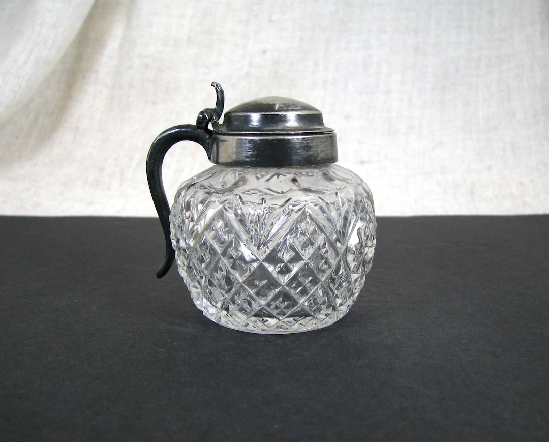 Antique Covered Jam, 1910 Small Silver Platedjam Container, Handled Jam ...
