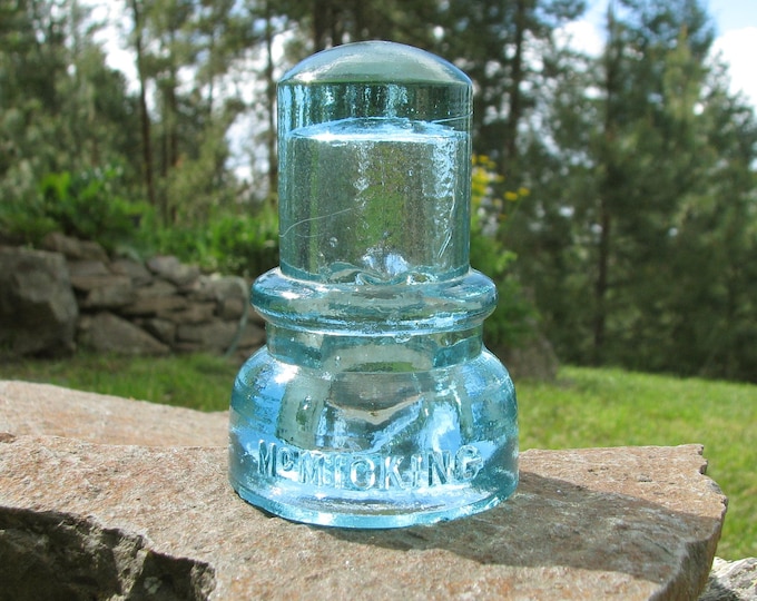 Nice! THREADLESS Glass Insulator, Mcmicking VICTORIA, Clean Glass ...