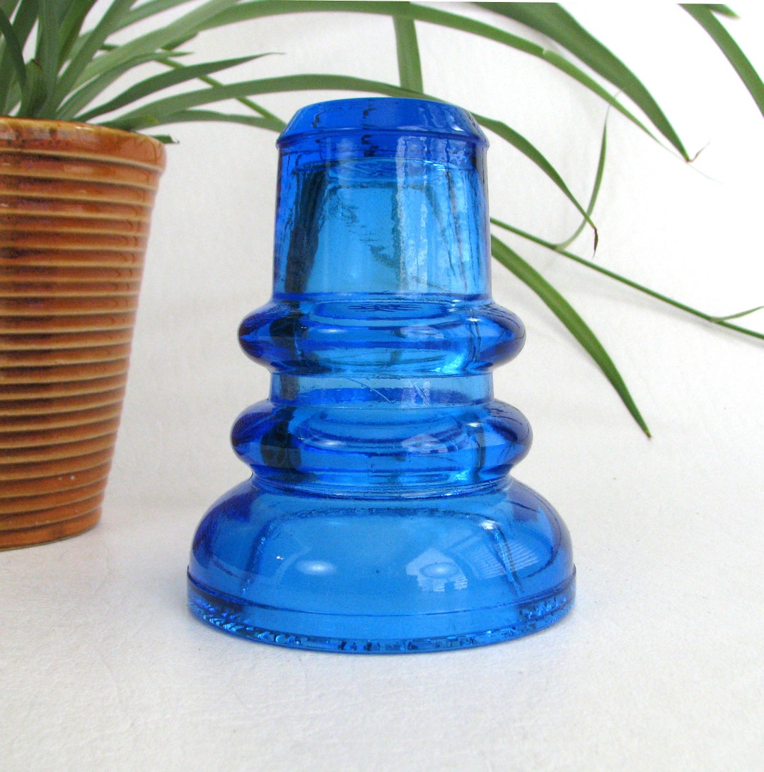 Bright Blue NATIONAL INSULATOR ASSOCIATION Glass Insulator, Bloomington ...