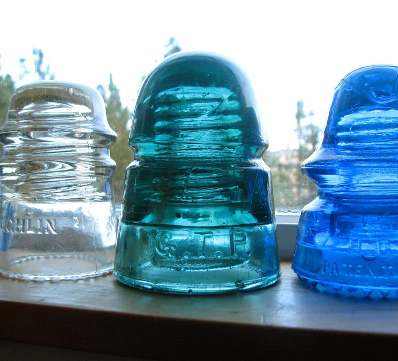 Old Grand Trunk PACIFIC RAILWAY Telegraph Glass Insulator, Cd 145, Old ...