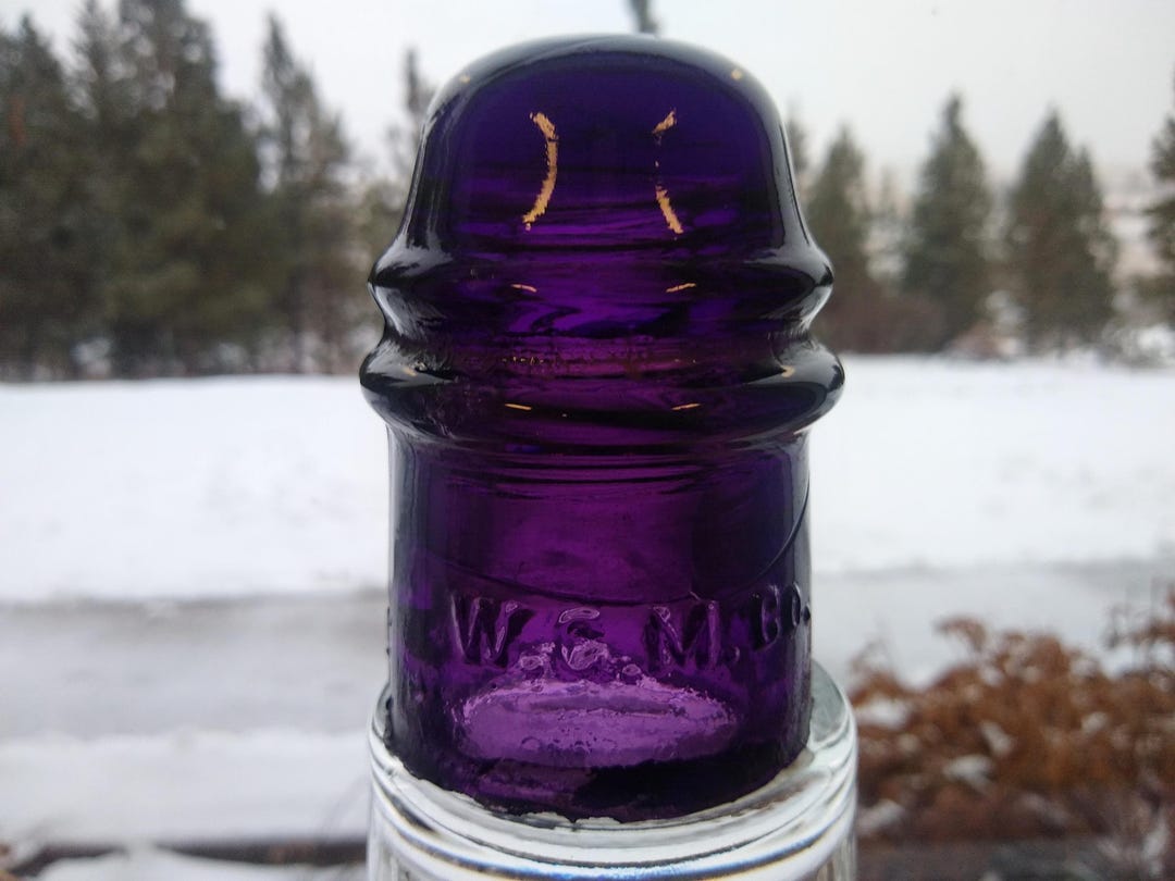 Royal Purple WGM Co Glass Insulator, Denver Insulator, Telegraph ...