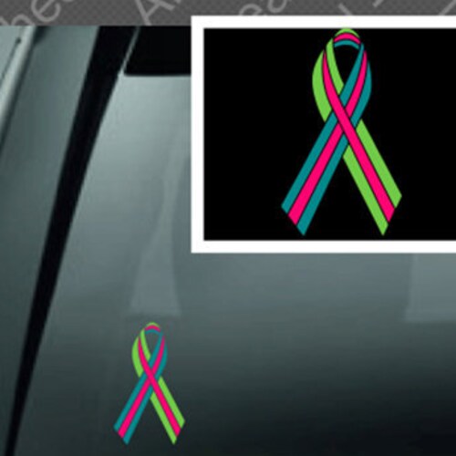 Metastatic Breast Cancer Awareness Ribbon Vinyl Decal 25% - Etsy