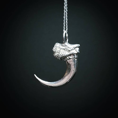 Talon Necklace Black Golden Eagle Talon Pendant - Etsy