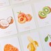 Printable Fruit Flash Cards | Montessori Cards, Homeschool Resources ...