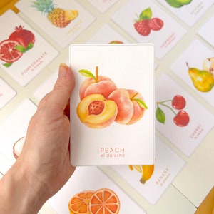 Printable Fruit Flash Cards | Montessori Cards, Homeschool Resources ...