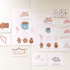 Hot Chocolate Dramatic Play Set PRINTABLE | Hot Cocoa Role Play Set ...
