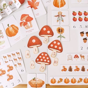 Printable Autumn Study Unit for Toddlers | Bilingual Printable, Fall ...