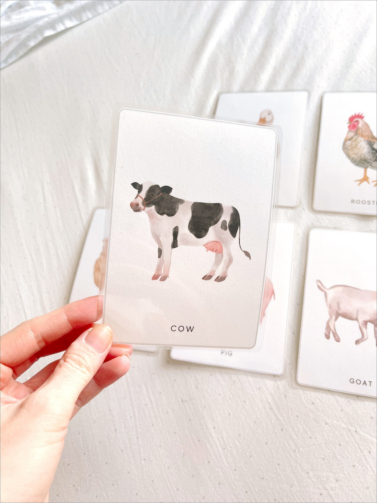 Printable Farm Animal Cards | Toobs Matching Cards, Montessori Flash ...