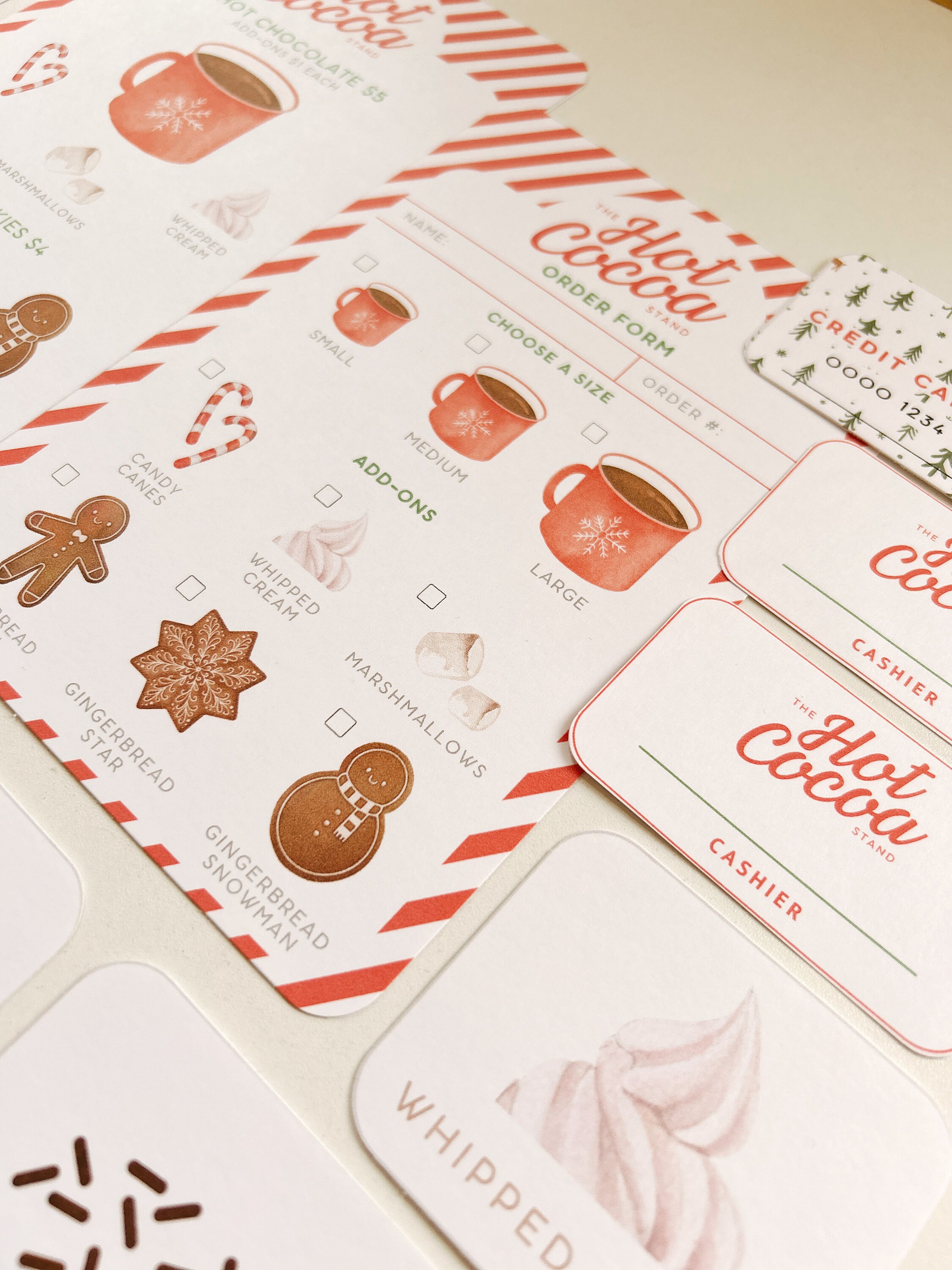 Hot Chocolate Dramatic Play Set PRINTABLE Hot Cocoa Role Play Set ...